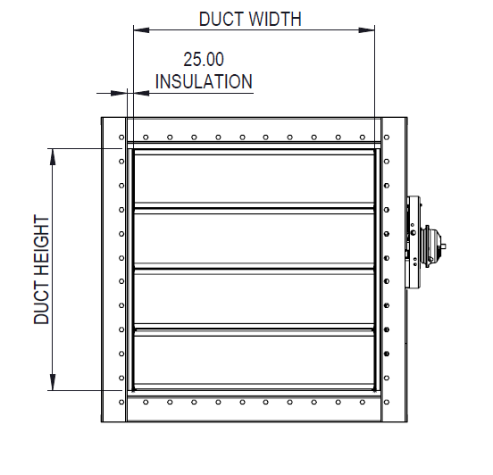 CFD-01-ICB – EI120S Insulated fire damper | Fire Dampers and Valves