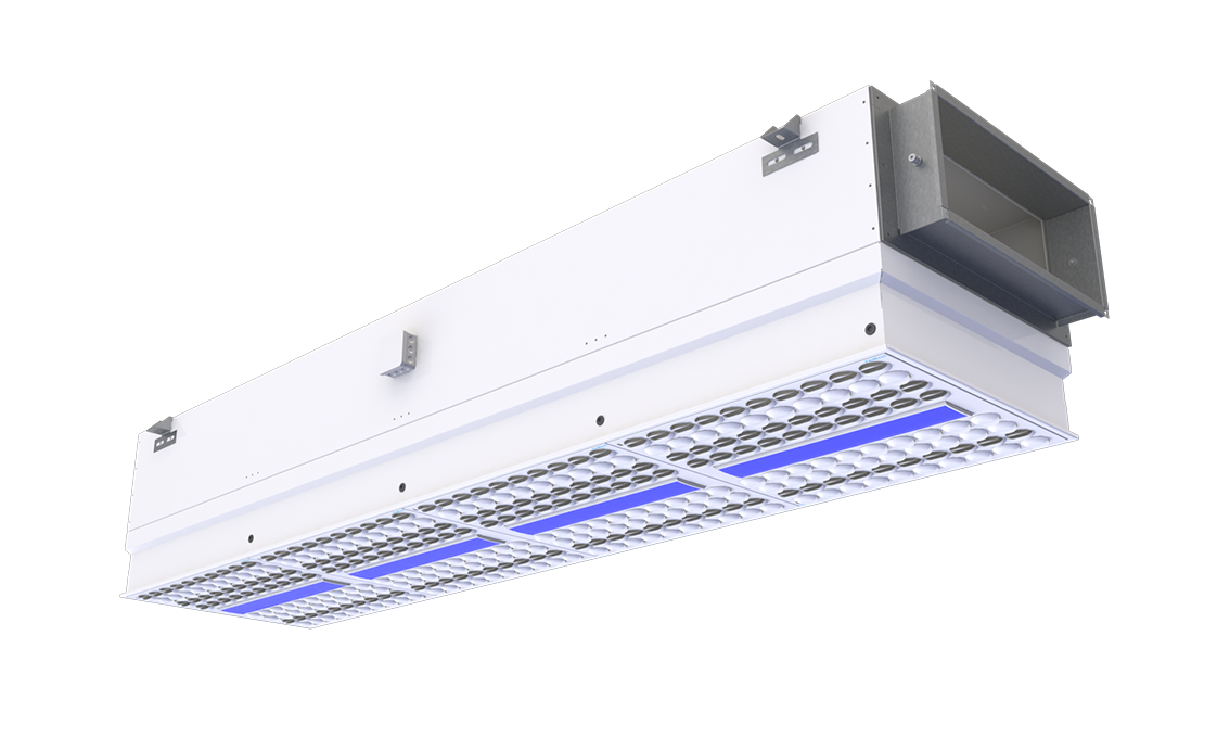 HEPA Supply air unit with blue light disinfection