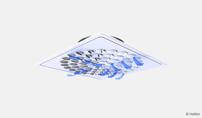 Halton Jaz JMC, nozzle ceiling diffuser