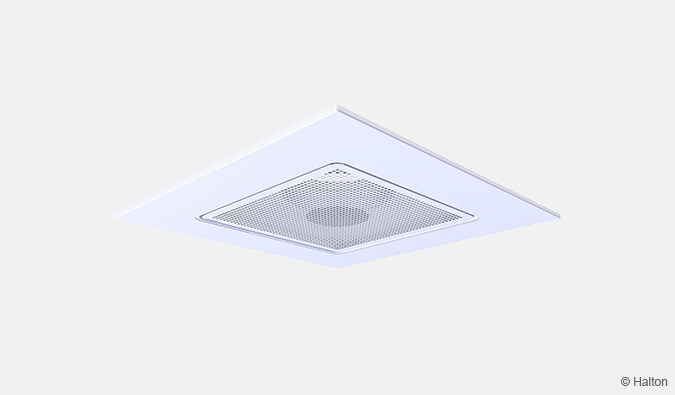 Halton Jaz Rain Ceiling (JRC), suspended perforated diffuser