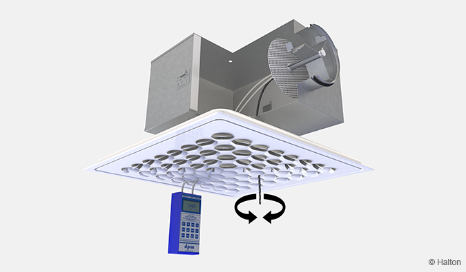 Halton Jaz JSC, suspended nozzle diffuser