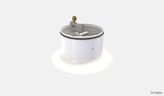 swirl diffuser high spaces installation