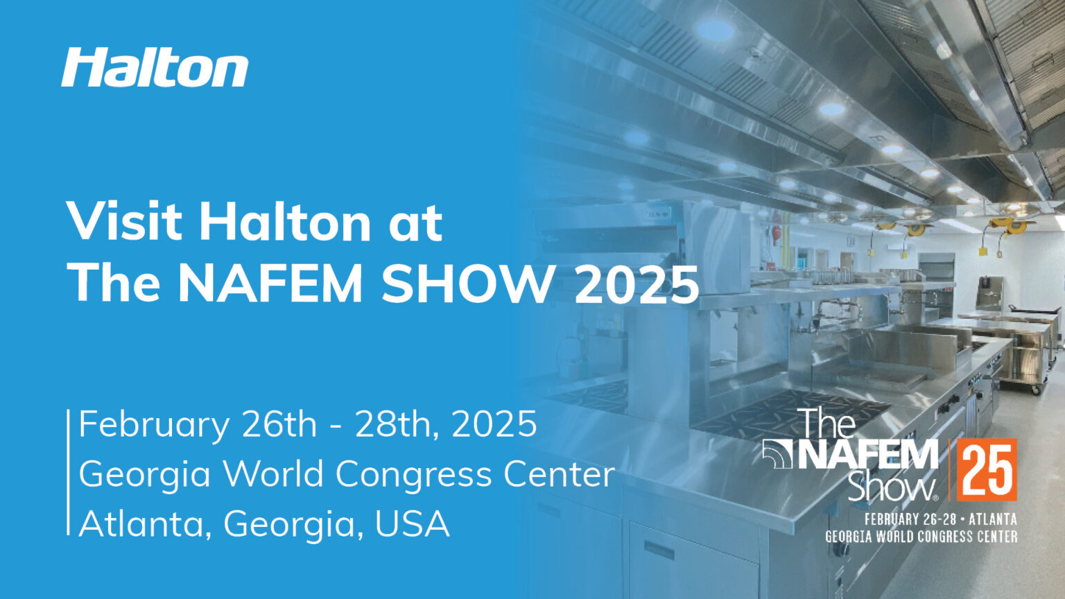 Experience Halton's Kitchen Ventilation at The NAFEM Show 2025