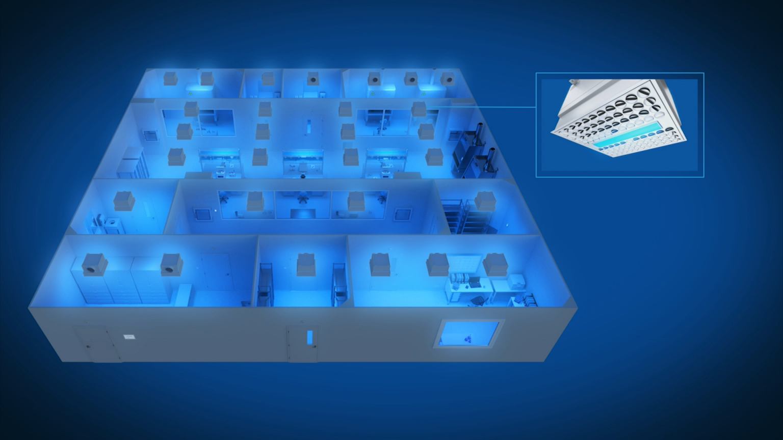 Disinfection blue light - Halton safe environment for the staff and ...