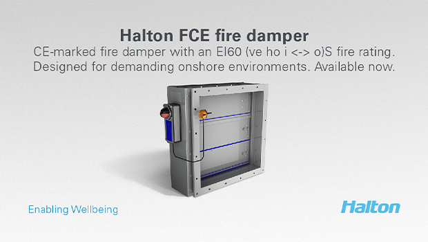 The new CE-marked Halton FCE fire damper is available now! - Halton