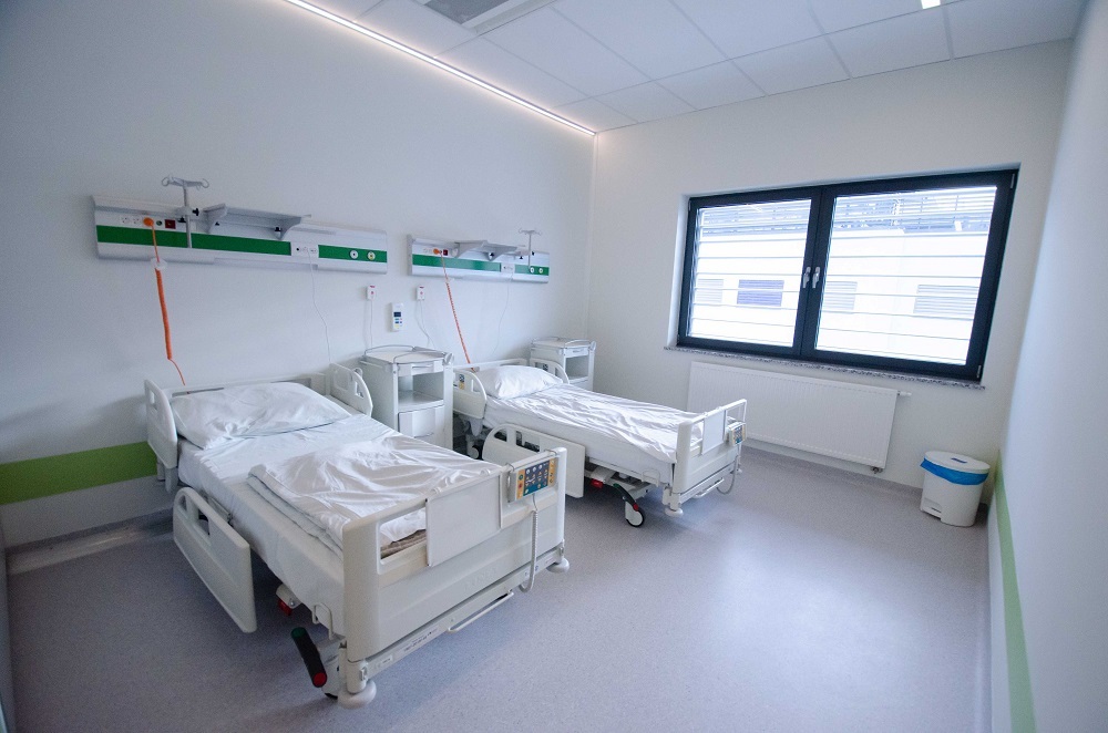 hygienic beam in hospital, The University Hospital in Krakow Poland