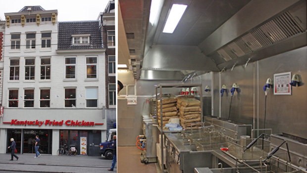 KFC Amsterdam, The Netherlands restaurant kitchen in Amsterdam - Halton ...