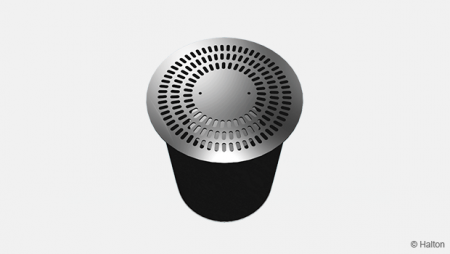 Circular floor diffuser,Halton BCF. Ideal for spaces where acoustics ...