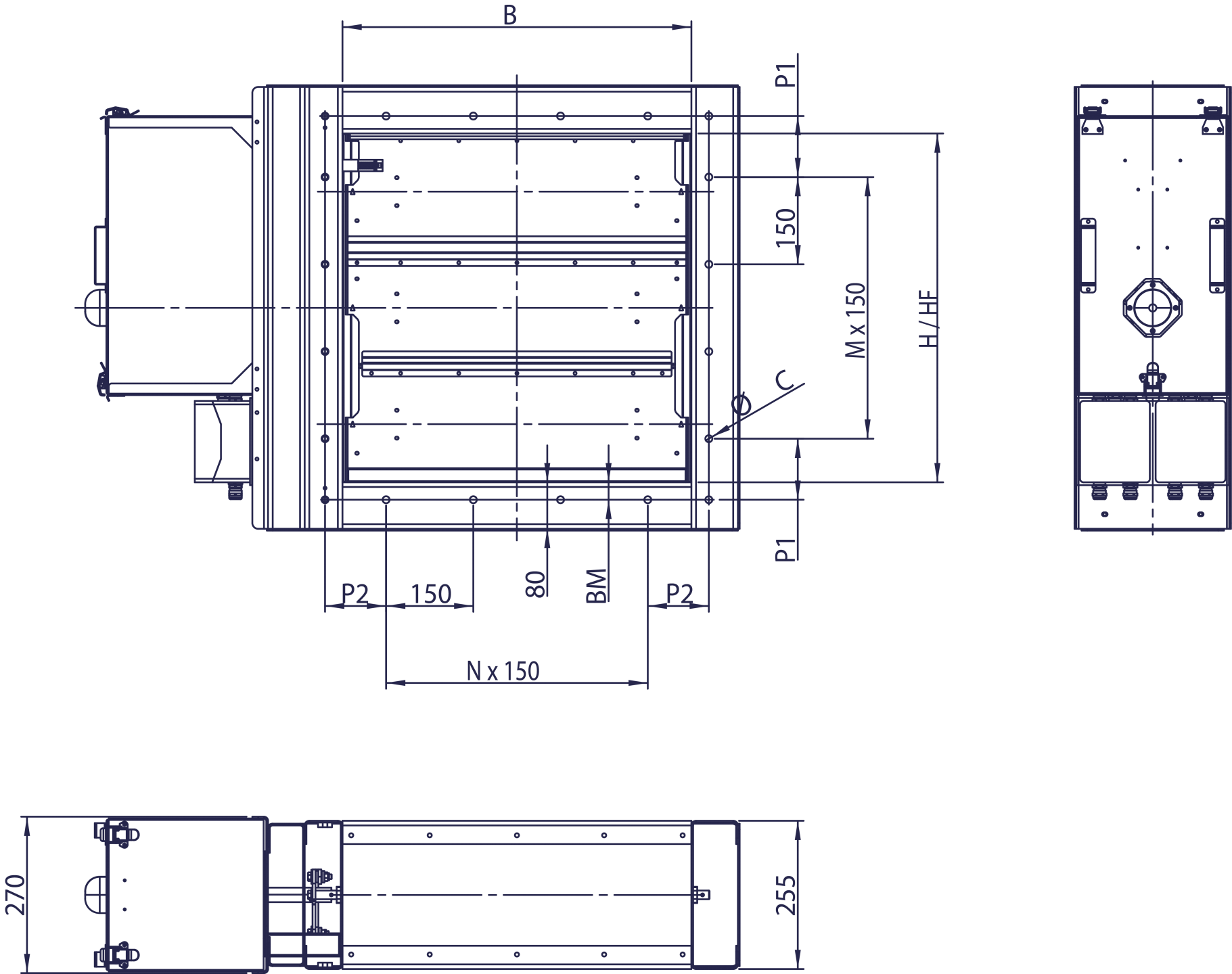 FDH H0(H120) Fire and gas damper against hydrocarbon fire - Halton