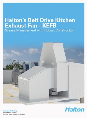 KEFB Belt Drive Exhaust Fan for Commercial Kitchens - Halton