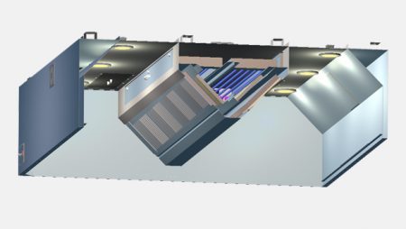 Capture Ray™ KVW-UV UV island exhaust hood - ETL Listed - Halton