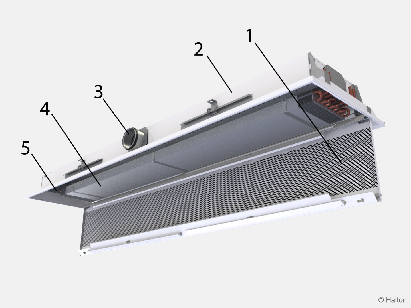 Halton CaBeam - Chilled beam for recessed installation - Halton