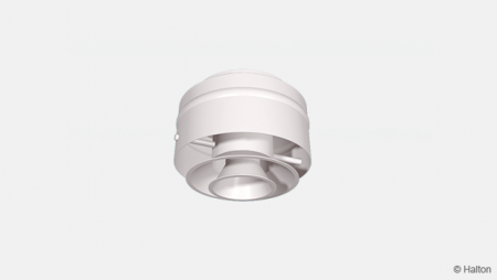Halton TRS, compact diffuser. Ideal for large spaces