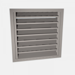 Outdoor air intake grille with several material options