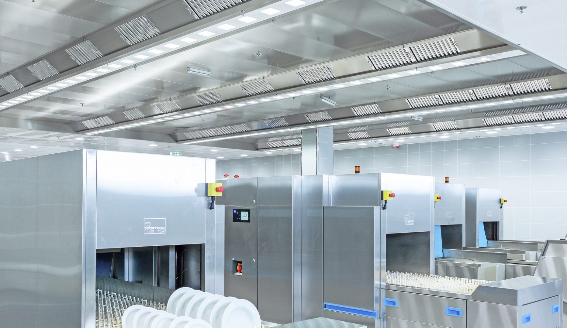 KCV ventilated ceiling for dishwashing areas - CE | Halton products