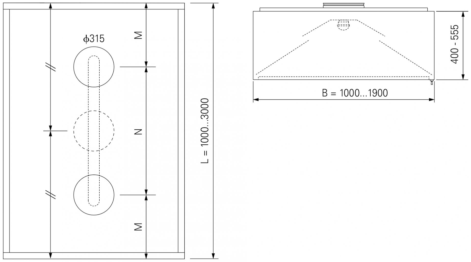 KVV hotte d'extraction pour laveries - CE | Produits Halton