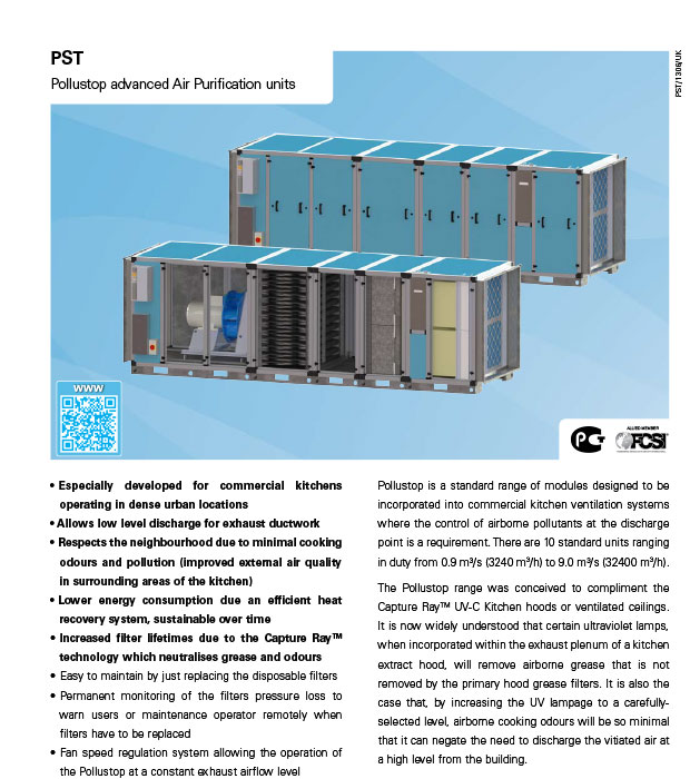 Halton FS PST Exhaust Unit with Pollution Control en - Halton
