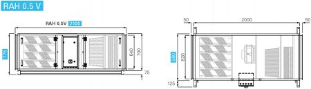 RAH recirculating unit for ductless kitchen hoods - CE | Halton products