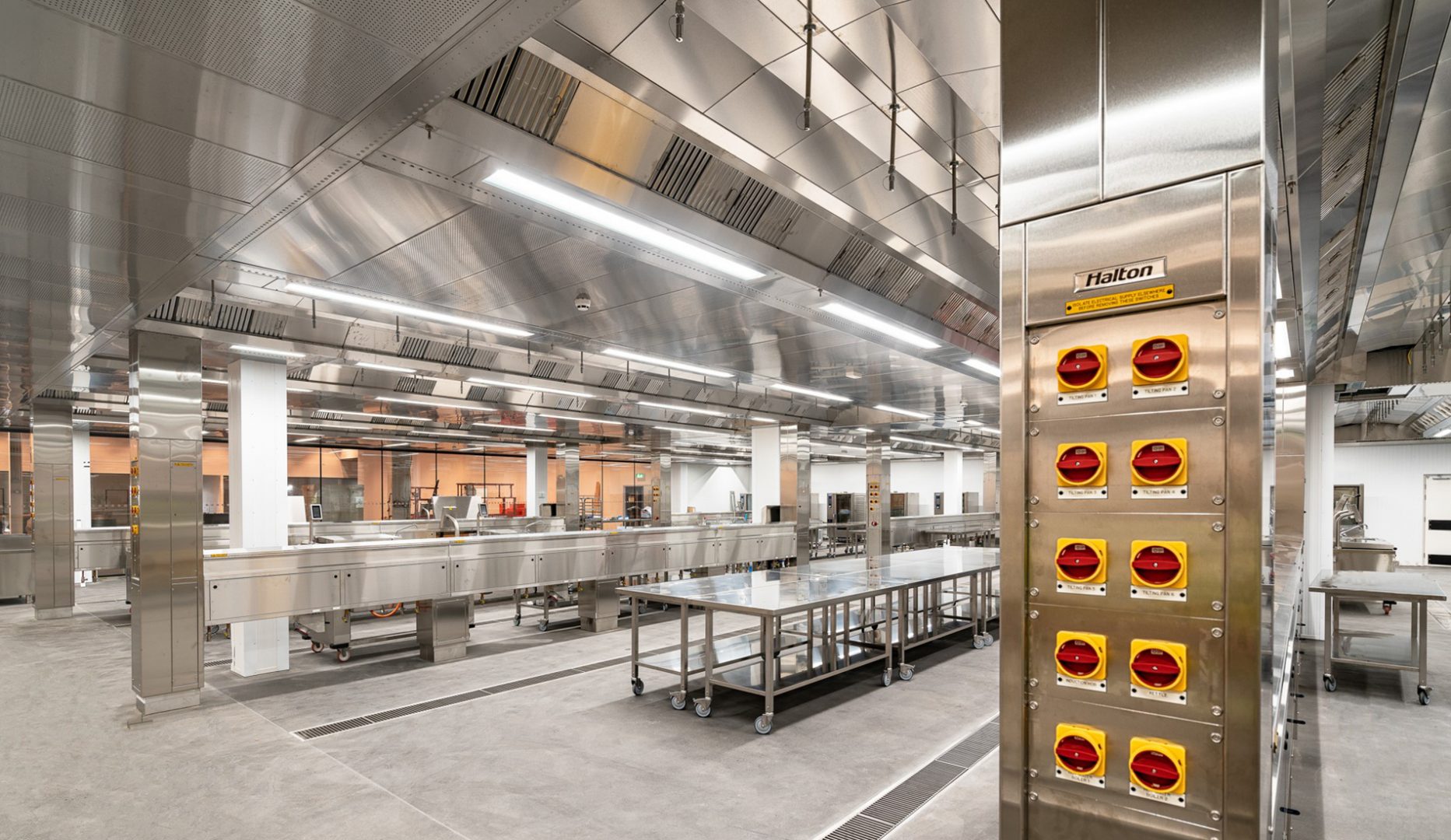 UPT services distribution unit for kitchens - CE | Halton products