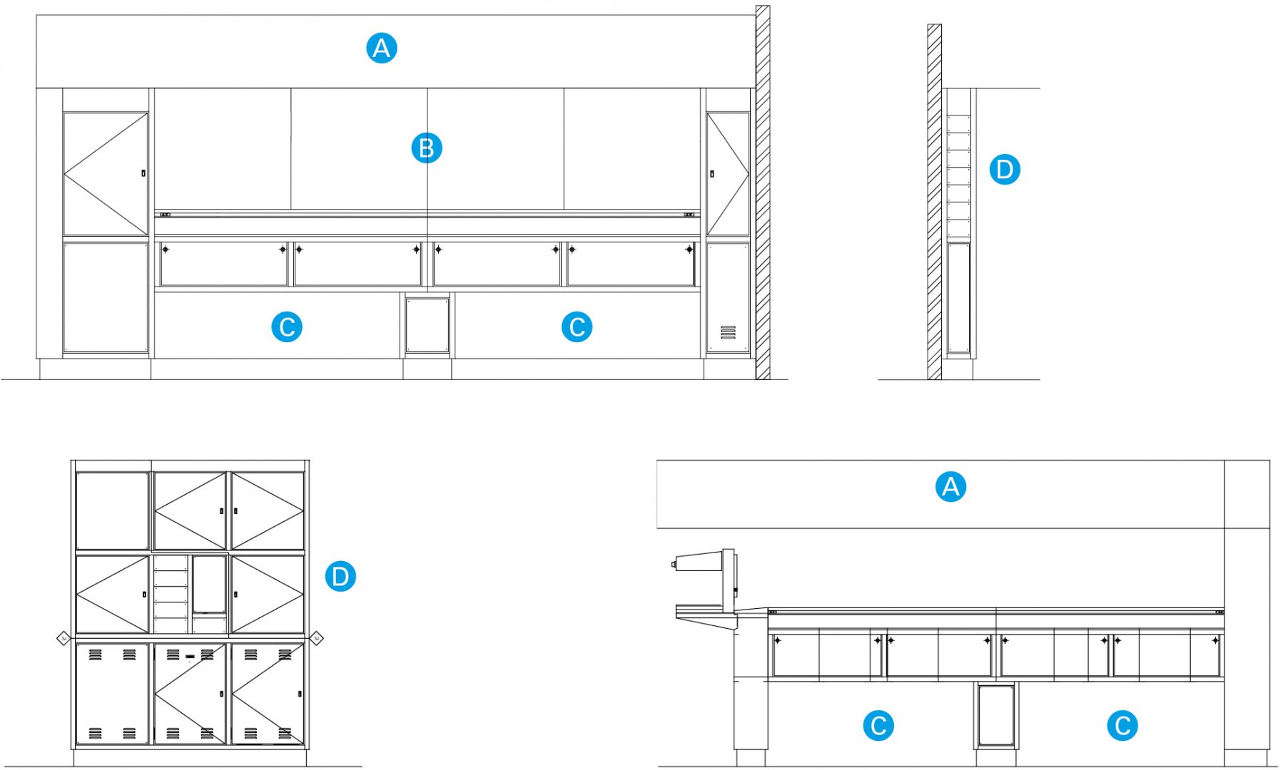 UTL services distribution unit structure for kitchens - CE | Halton ...