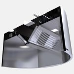 Capture Jet KVR Round Island Exhaust Hood - ETL Listed - Halton