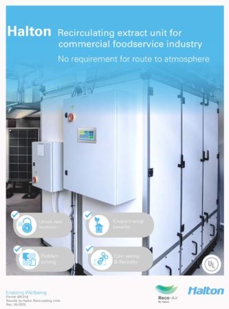 Recirculating Kitchen Extraction Units - Recoair by Halton - Now Available