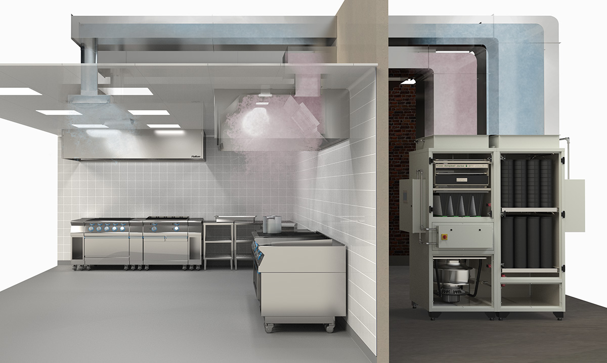 RAH - Reco-Air by Halton - Recirculating kitchen extract unit (UL) - Halton