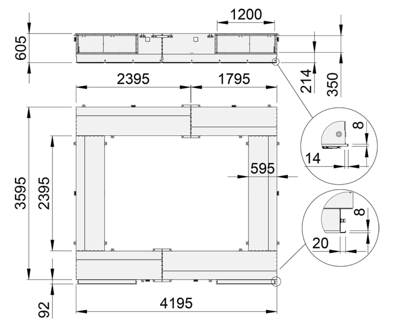 HEPA diffuser. Halton Vita VHT. With foamed polyurethane (PUR) gasket