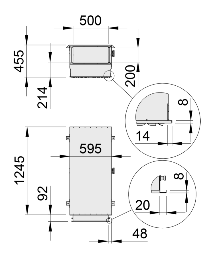 HEPA diffuser. Halton Vita VHT. With foamed polyurethane (PUR) gasket