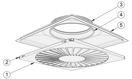 Halton Jaz JWC - Swirl diffuser - Halton