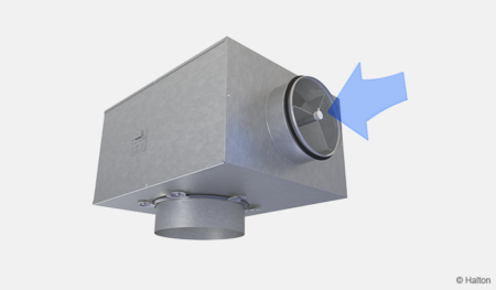 Halton PDI, airtight plenum. Helps to adjust the airflow