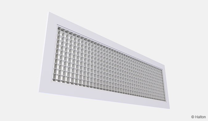 Grille d’extraction à débit d’air élevé et faible niveau de pression ...