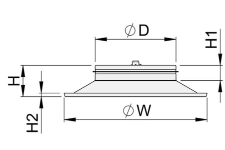 Halton TRB functional conical diffuser for heating and cooling